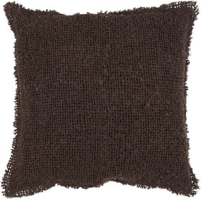 IB Laursen Dekorační hrubě tkaný povlak na polštář TOLOUSE 50x50 cm, hnědý