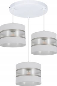 Závěsná Stropní Lampa Lustr Převis Stříbro Design