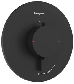 Hansgrohe Ecostat Comfort S - Sprchová baterie pod omítku, s termostatem, matná černá 33714670