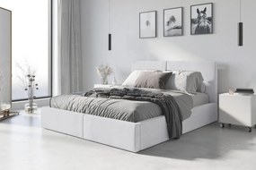 Čalouněná postel HILTON 160x200cm výklopná bílá