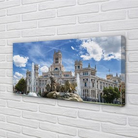 Obrazy na plátně Spain Fountain Palace Madrid 120x60 cm