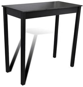 Barový stůl MDF černý 115 x 55 x 107 cm 240378