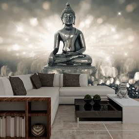 Samolepící fototapeta - Stříbrný Buddha 343x245