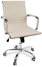 ADK TRADE s.r.o. Kancelářská židle ADK Deluxe, krémová