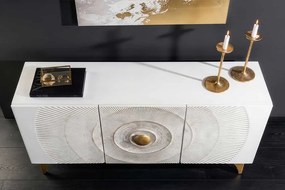 Designová komoda Venetia 140 cm bílé mango