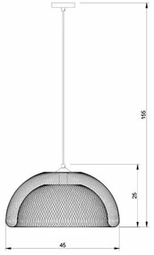 Lucide 78387/01/30 - Lustr na lanku MESH 1xE27/60W/230V