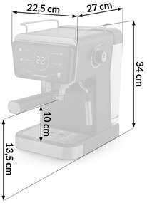 Kávovar pákový 20 bar Berdsen BD-771 černý