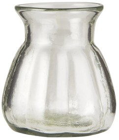 IB LAURSEN Skleněná váza Vide Grooves Handblown, čirá barva, sklo