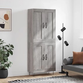 Skříň highboard šedá sonoma 69,5 x 34 x 180 cm kompozitní dřevo 3199719