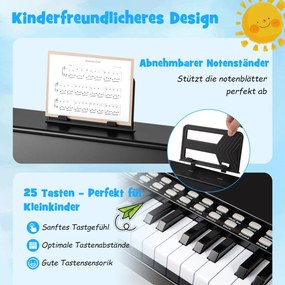 Costway 25 Keys Mini Digital Piano Dětské elektrické piano