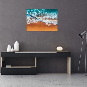 Skleněný obraz mořské pláže (70x50 cm)