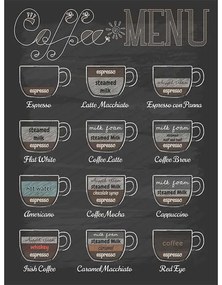 Cedule Coffee Menu 40 x 30cm