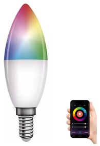 EMOS | LED RGB Stmívatelná žárovka GoSmart E14/4,8W/230V 2700-6500K Wi-Fi Tuya | EMS1030