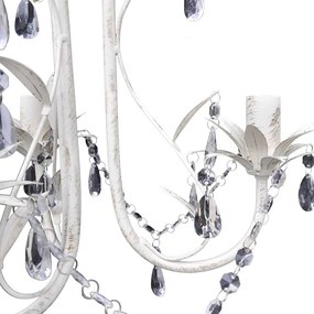 Elegantní, křišťálový lustr bílý 240686