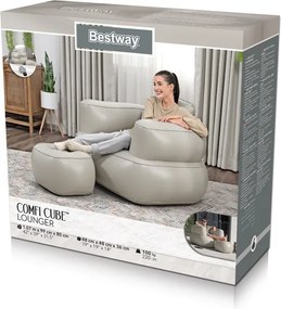Nafukovací křeslo světlé Bestway 75137