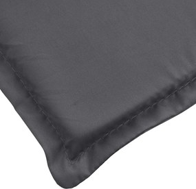 vidaXL Poduška na lehátko 200 x 60 x 3 cm oxfordská látka [314217] Barva: antracitová