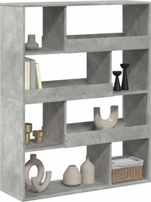 Dělicí stěna betonově šedá 100 x 33 x 125,5 cm kompozitní dřevo 3309486