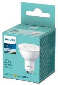 Philips LED žárovka , 4,7W, GU10, studená bílá