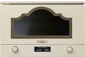 Smeg Mikrovlnná trouba s grilem Cortina, MP722PO, 45cm, krémová MP722PO