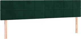 Box spring postel s matrací tmavě zelená 120x190 cm samet 3269992