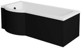 Besco Krycí panel k atypické vaně Inspiro Black P 150x70 (160x70, 170x70), černý Barva: Černá mat, Rozměry (cm): 170x70
