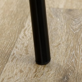 HOMCOM Jídelní set, Jídelní stůl se 2 židlemi, Oválný kuchyňský stůl s úložným prostorem, Kuchyňský set, Stolová sestava do kuchyně, Kov, Černá