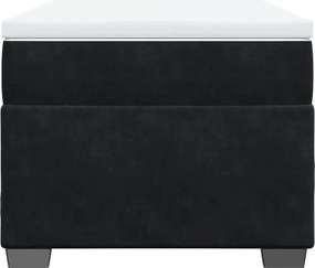 Box spring postel s matrací černá 80 x 200 cm samet 3285247