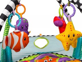 Vzdělávací hrací deka s míčky Eco Toys - želva