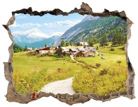 Wallmuralia Nálepka fototapeta 3D Pastvina v Alpách 95x64 cm