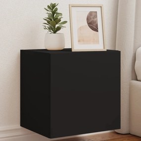 vidaXL Nástěnná TV skříňka s LED osvětlením 40,5x35x40 cm [837248] Barva: Černá