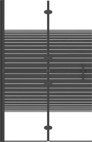 Skládací sprchový kout ESG 80 x 140 cm černý 150740
