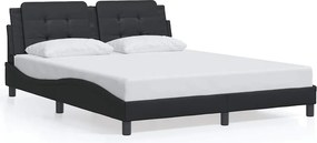 Rám postele bez matrace Zadar černý 160x200 cm umělá kůže 3208191