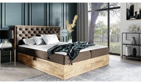 Kontinentální postel Madaris 3, Rozměr postele: 180x200, Barva:: dub wotan + Faro 4