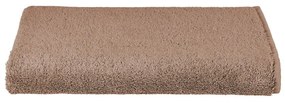 Bavlněný hostovský ručník PURE s úzkou bordurou 40 x 60 cm, hnědá