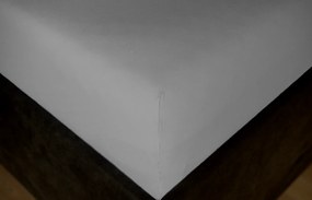 BROTEX Jersey prostěradlo EXCLUSIVE světle šedé Rozměr: 200 x 200 cm