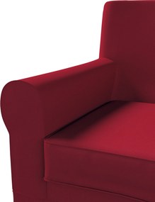 Potah na křeslo IKEA Ektorp Jennylund barva červená látka pletený vzor