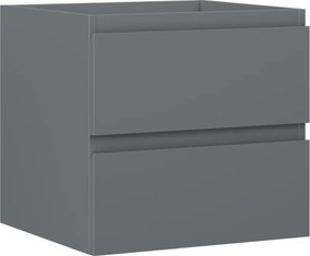 Mexen Orio, koupelnová skříňka 50 cm, 2 zásuvky, grafitová matná, 91A10-05047-2-BFF66
