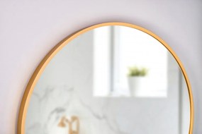 Olsen Spa Zrcadlo bez osvětlení DAHLEN GOLD Průměr - 70 cm OLNZDAH70G