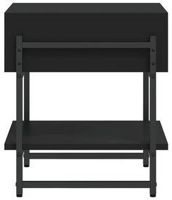 Konferenční stolek černý 40 x 40 x 45 cm kompozitní dřevo - Default Title