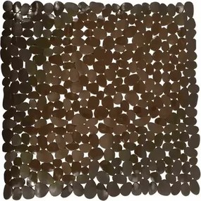 MSV GALETS protiskluzová podložka do sprchy hnědá / PVC / 53 x 53 cm