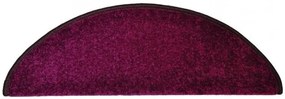 Vopi koberce Nášlapy na schody Eton fialový půlkruh, samolepící - 28x65 půlkruh (rozměr včetně ohybu)