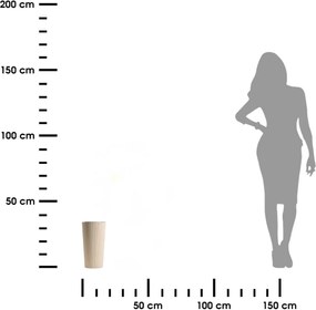 PLASTOVÝ KVĚTINÁČ URBANIKA ECO 36,5X19,5 CM LATTE