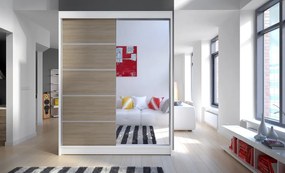 ADRK Furniture Posuvná skříň s zrcadlem LIMBO 150