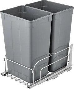 Výsuvný odpadkový koš VEVOR, 47,318 l × 2