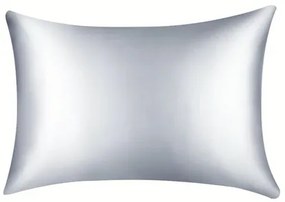 Saténový potah na polštář - 50x74 cm, více barev Barva: Stříbrná