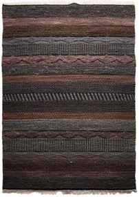 Diamond Carpets India, Ručně vázaný kusový koberec Black Melange DE 2006 Multi Colour, 160x230, hnědá, ložnice