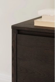 Komoda v dekoru dubu v tmavě přírodní barvě 180x70x40 cm Melstone – Rowico