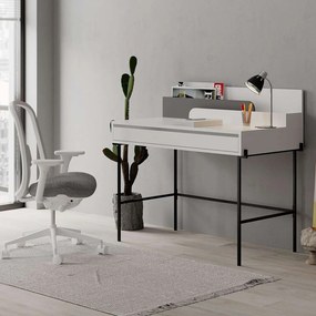 Kalune design Psací stůl LEILA bílo-šedý 793ELG3808