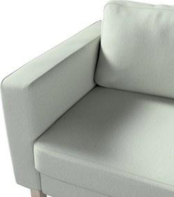 Potah na pohovku IKEA  Karlstad 3-místná, nerozkládací, krátký barva modrá látka pletený vzor