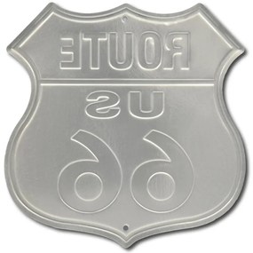 Plechová cedule Route 66 Shield 30 cm x 30 cm